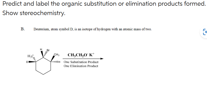 Solved Predict and label the organic substitution or | Chegg.com