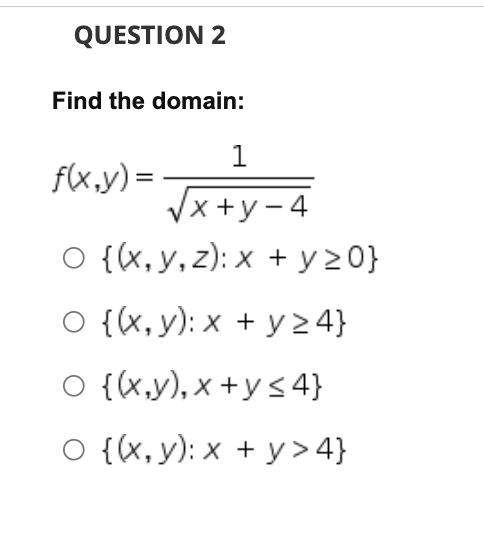 Solved Find the domain: | Chegg.com