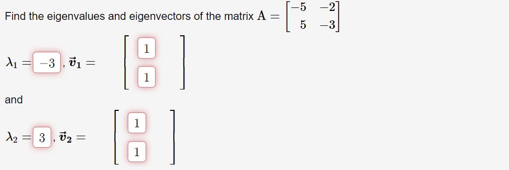 Find the eigenvalues and eigenvectors of the matrix | Chegg.com