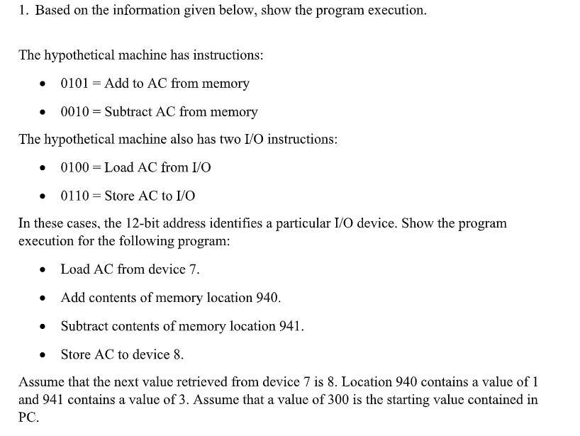 1. Based on the information given below, show the | Chegg.com