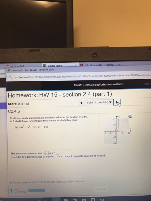 Solved mathd.com/student/playerHomeworkaspx homework 4 | Chegg.com