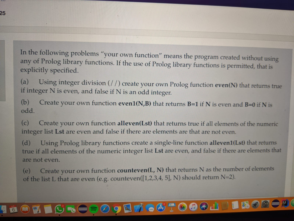 Solved PROLOG PLEASE In the following problems “your own | Chegg.com Solved PROLOG PLEASE In the following problems “your own | Chegg.com