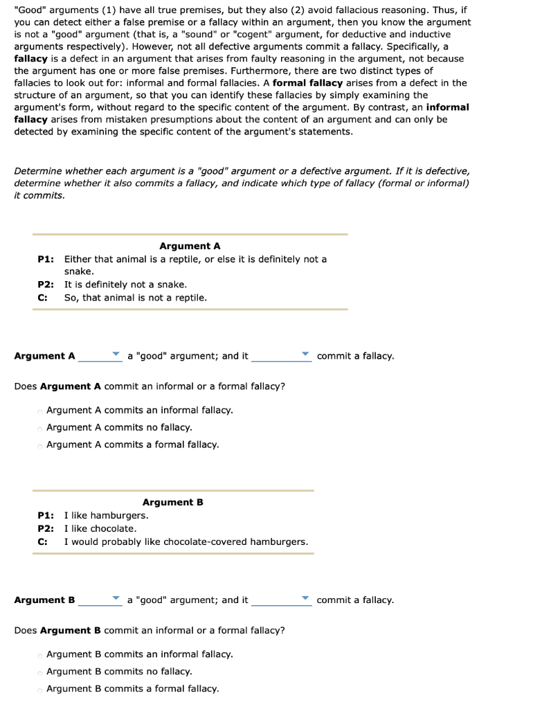 Solved "Good" arguments (1) have all true premises, but they | Chegg.com