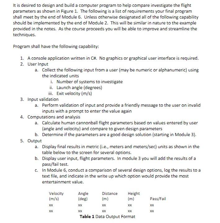 Programming language: C# Share code and | Chegg.com