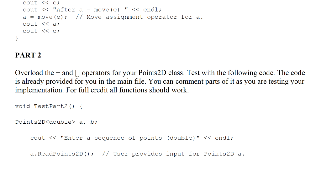 Solved Programming: The big five Create and test a class | Chegg.com