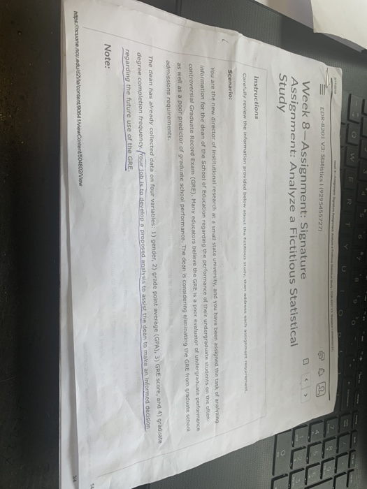 Solved Week 8-Assignment: Signature Assignment: Analyze a | Chegg.com
