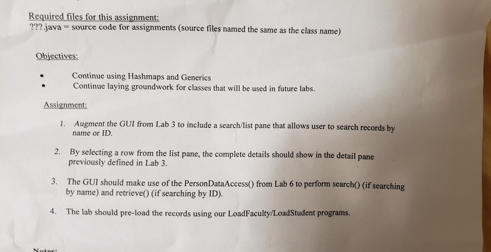 Required files for this assign ??? java source code | Chegg.com