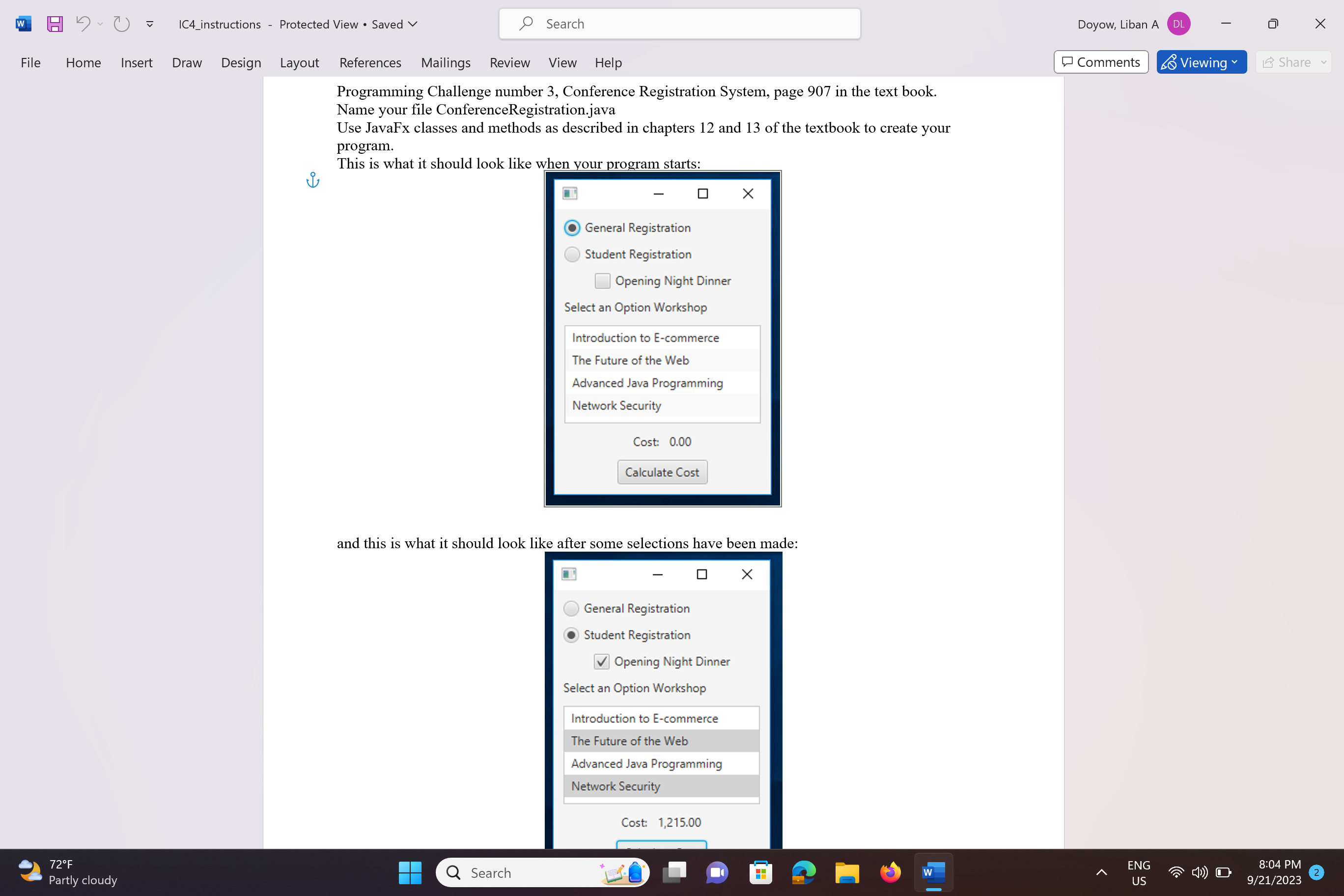 Solved Programming Challenge number 3, Conference | Chegg.com