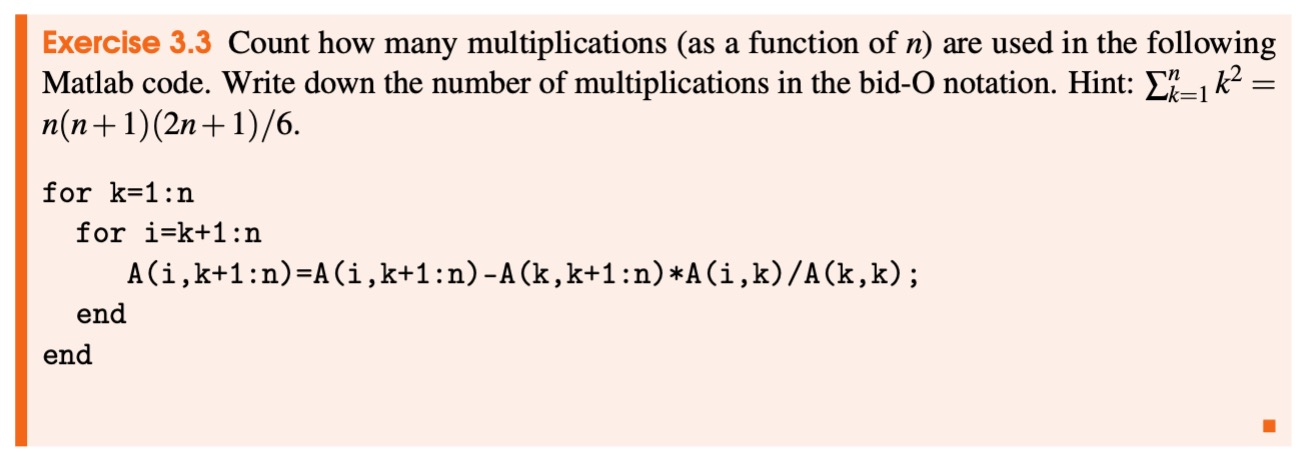 Solved Exercise 3.3 Count how many multiplications (as a | Chegg.com