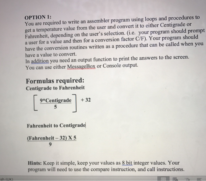 Solved You Are Required To Write An Assembler Program Using
