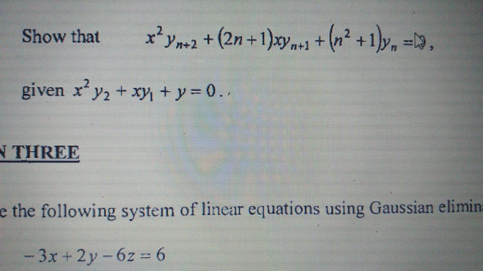 Solved B Given Yex2x I Show That Y2−2x⋅1y1−2y0 Ii 