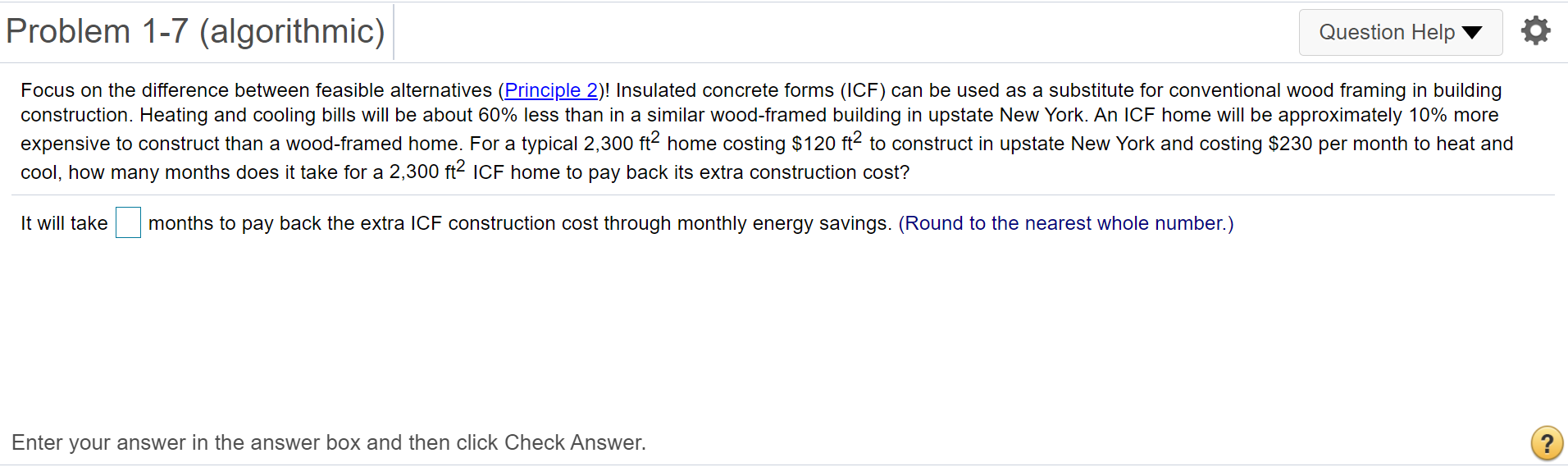 Solved Problem 1-7 (algorithmic) Question Help Focus on the | Chegg.com