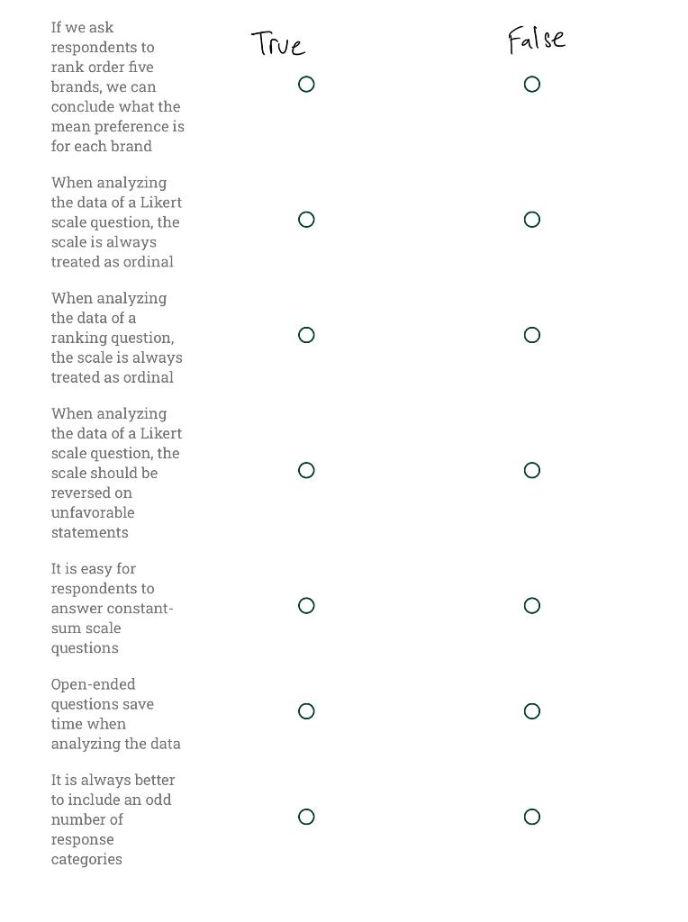 Solved Please help me answer the true or false | Chegg.com