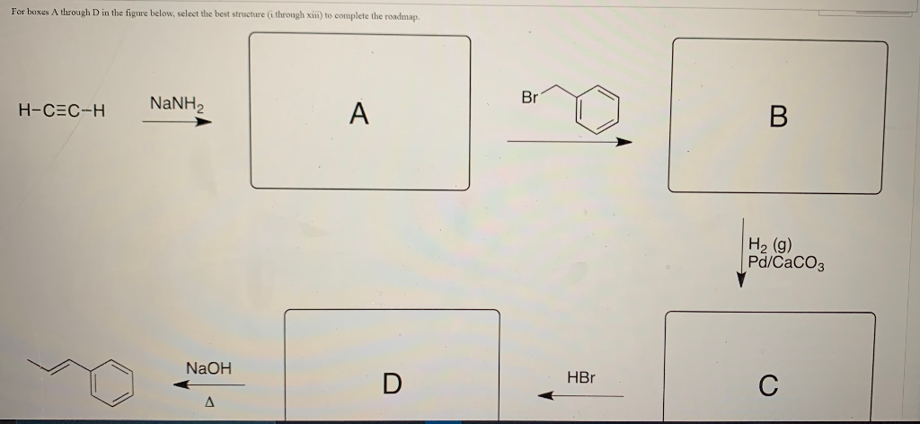Solved For boxes A through D in the figure below, select the | Chegg.com