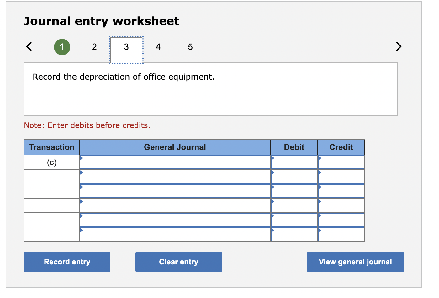 Solved Journal entry worksheet Record insurance expense for | Chegg.com