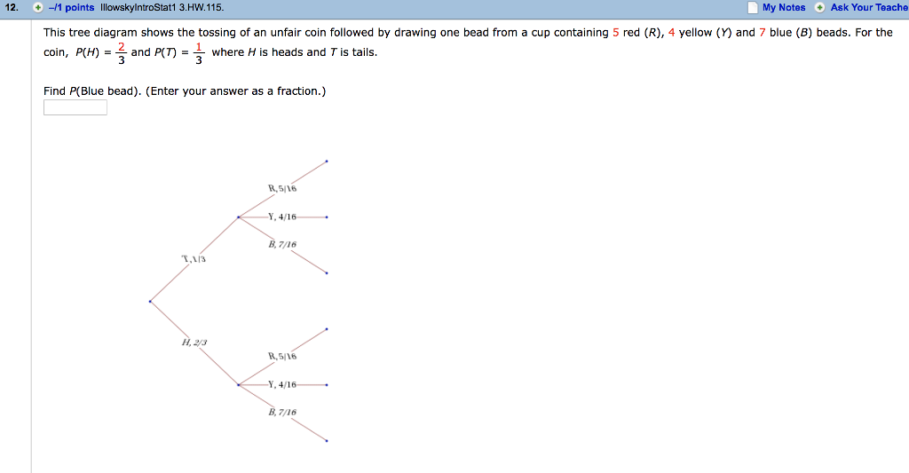 Solved 12. -11 points llowskylntroStat1 3.HW.115 My Notes O | Chegg.com
