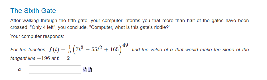 Solved The Sixth Gate After walking through the fifth gate, | Chegg.com