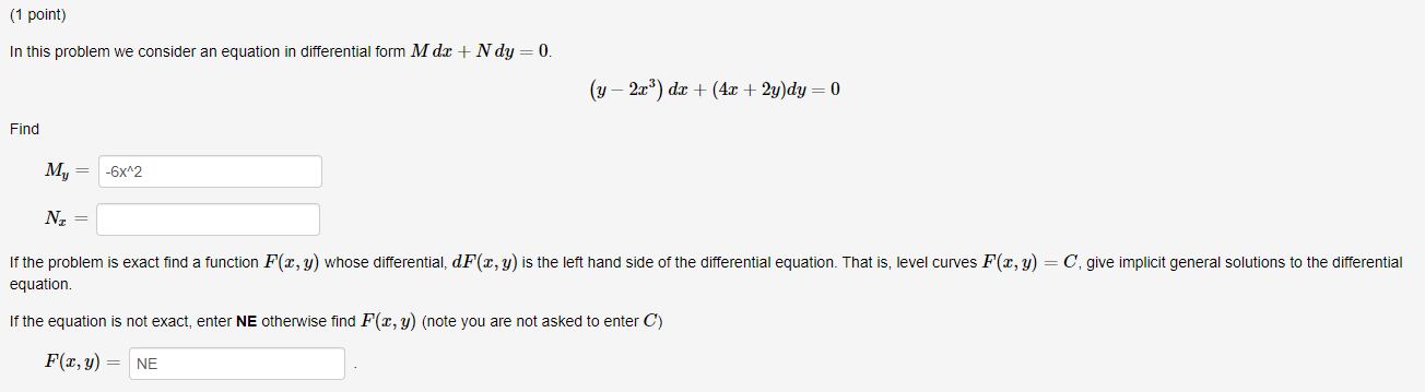 Solved In this problem we consider an equation in | Chegg.com