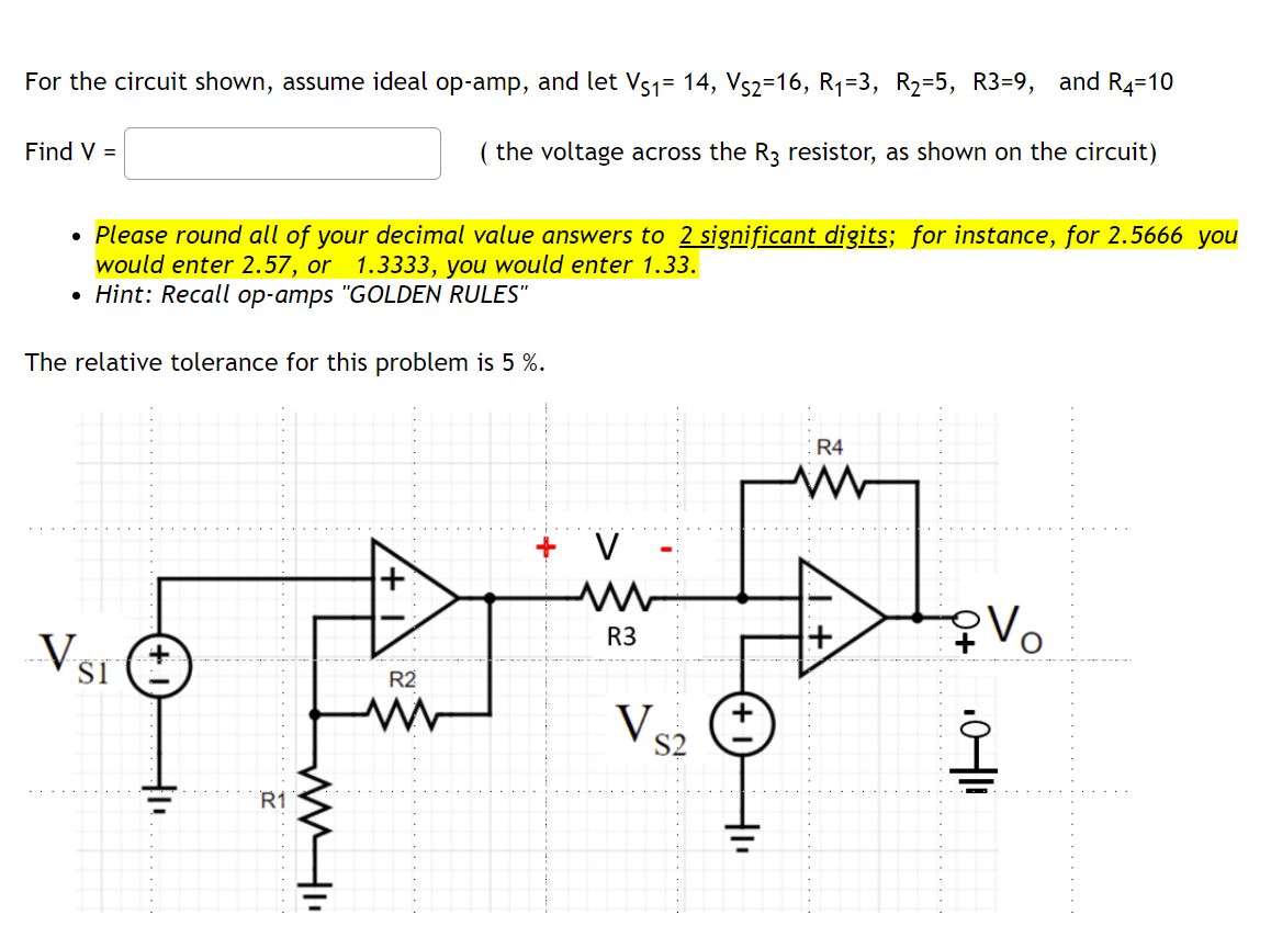 Solved For the circuit shown, assume ideal op-amp, and let | Chegg.com