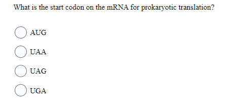 Solved answer this What is the start codon on the mRNA for | Chegg.com