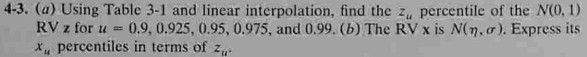 Solved 4-3. (a) Using Table 3-1 and linear interpolation, | Chegg.com