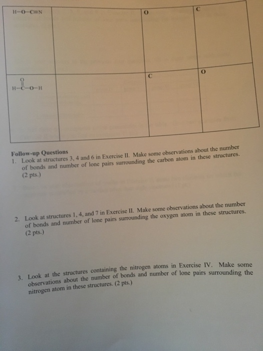 Solved Name Section Partner Exercise I. Determining VSEPR | Chegg.com