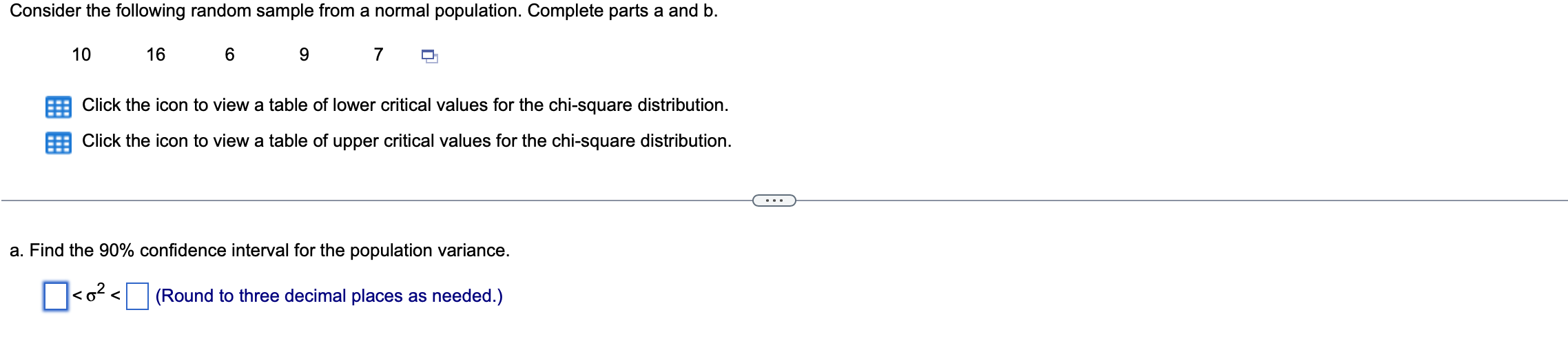 Solved Consider the following random sample from a normal | Chegg.com