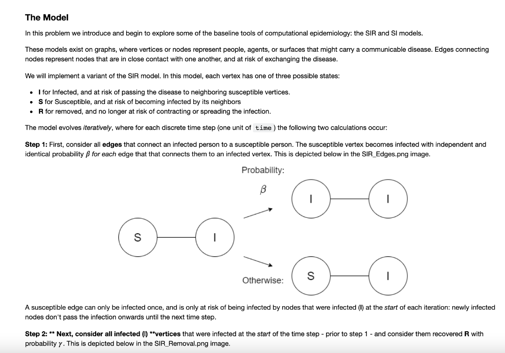 The Model In This Problem We Introduce And Begin To