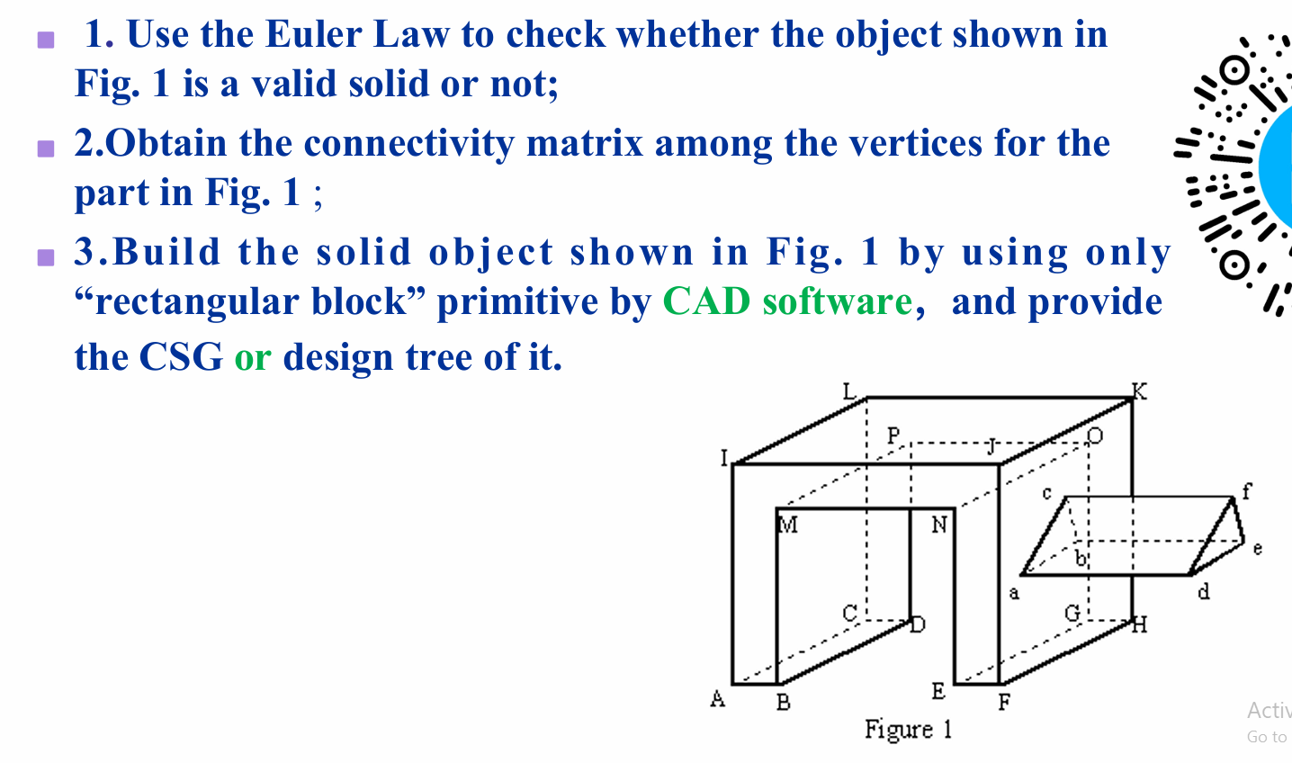 Solved Use the Euler Law to check whether the object shown | Chegg.com