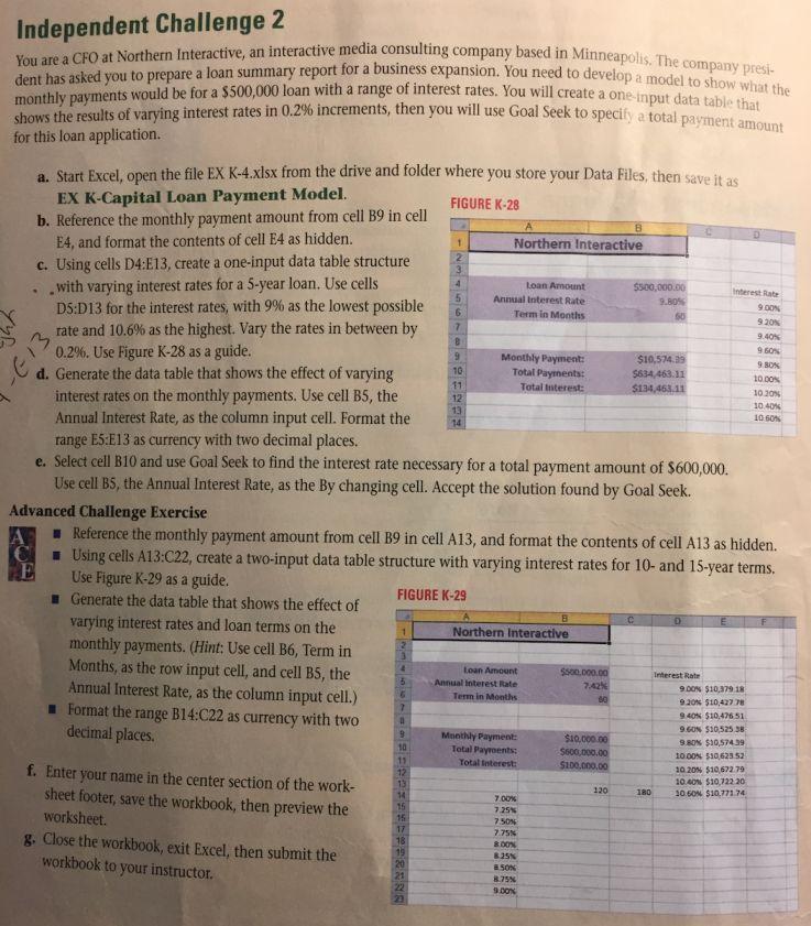 Independent Challenge 2 You are a CFO at Northern | Chegg.com