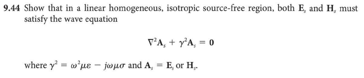 Solved 9 44 Show That In A Linear Homogeneous Isotropic