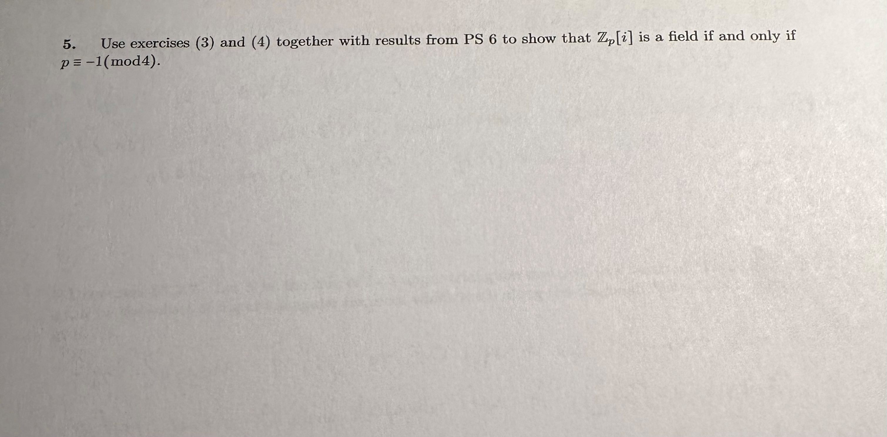 Solved 5. Use exercises (3) and (4) together with results | Chegg.com