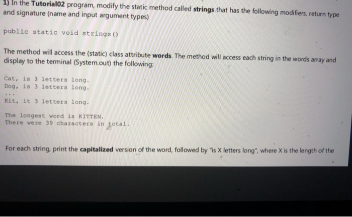 Solved L In The Tutorial02 Program Modify The Static
