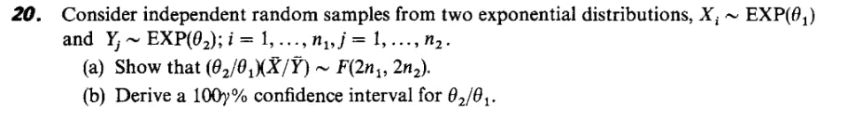 9. Consider independent random samples from two | Chegg.com