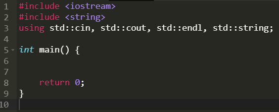 Solved 1 #include #include 3 using std::cin, std::cout, | Chegg.com