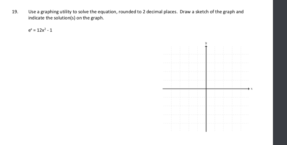 Solved 19. Use a graphing utility to solve the equation, | Chegg.com