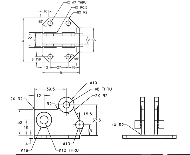 Solved I need all the steps to draw this part. I do not need | Chegg.com