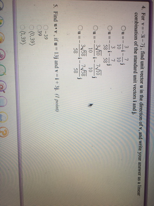 Solved I. How does multiplying a vector by a scalar value of | Chegg.com