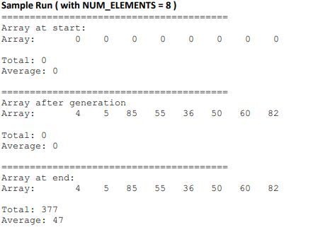 - Declaring/Using variables/one dimensional arrays | Chegg.com