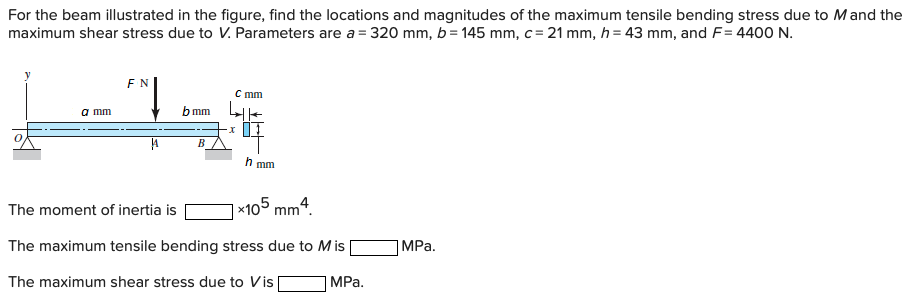 Solved Provide values at all key points shown in the given | Chegg.com