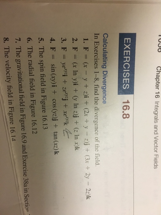 Solved 1036 Chapter 16 Integrals and Vector Fields EXERCISES | Chegg.com