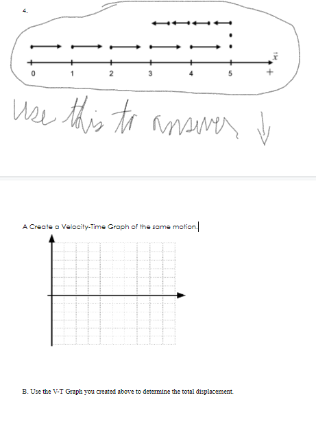 Solved Use the graph above to make a Velocity-Time graph for | Chegg.com