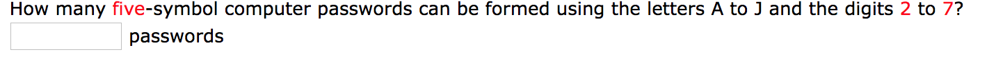 Solved How many five-symbol computer passwords can be formed | Chegg.com