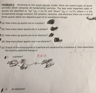 Solved PROBLEM 2: According to the quark particle model, | Chegg.com