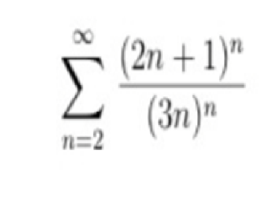 Solved ∑n=2∞(3n)n(2n+1)n | Chegg.com