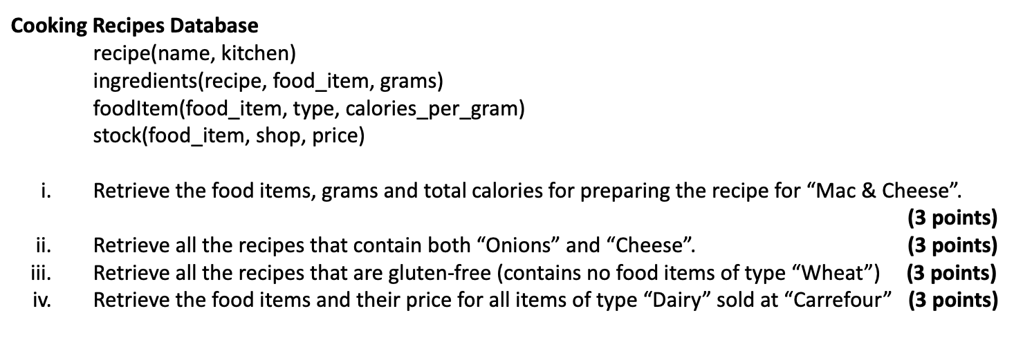 Solved Write the corresponding Relational Algebra expression | Chegg.com