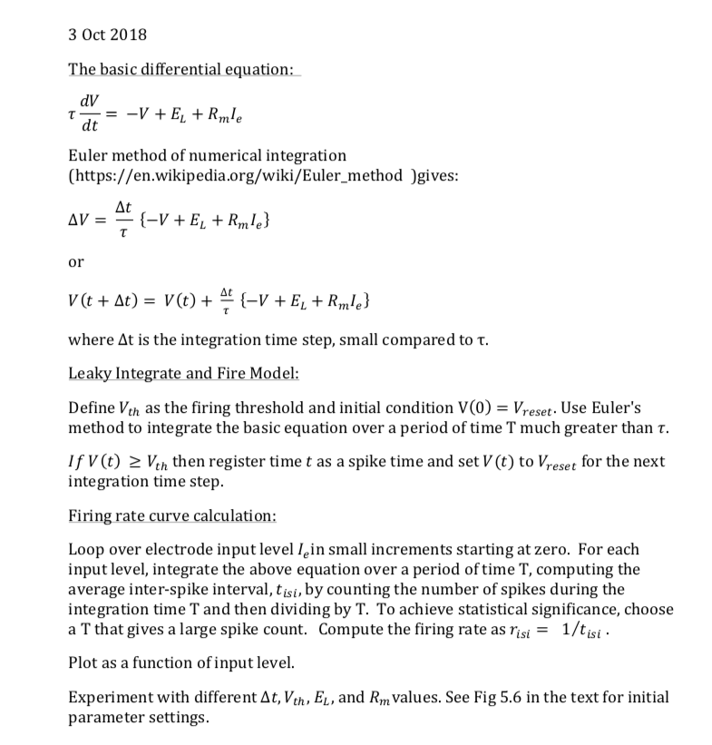 3 Oct 2018 The basic differential equation dV dt m e | Chegg.com