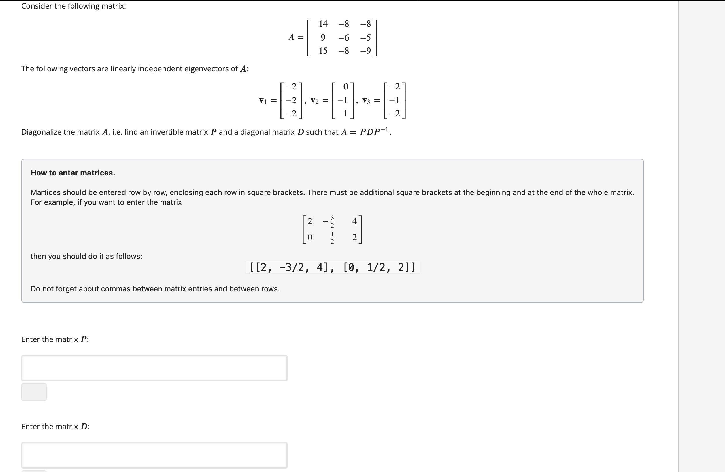 Solved 12.4.a. Computing diagonalizations 1 0.0/10.0 points | Chegg.com