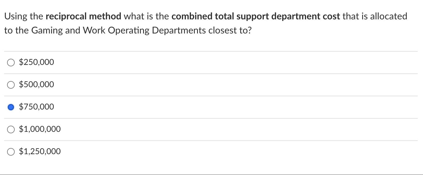 Solved Using the reciprocal method what is the combined | Chegg.com