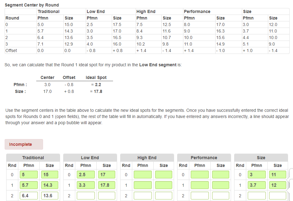 So, we can calculate that the Round 1 ideal spot for | Chegg.com